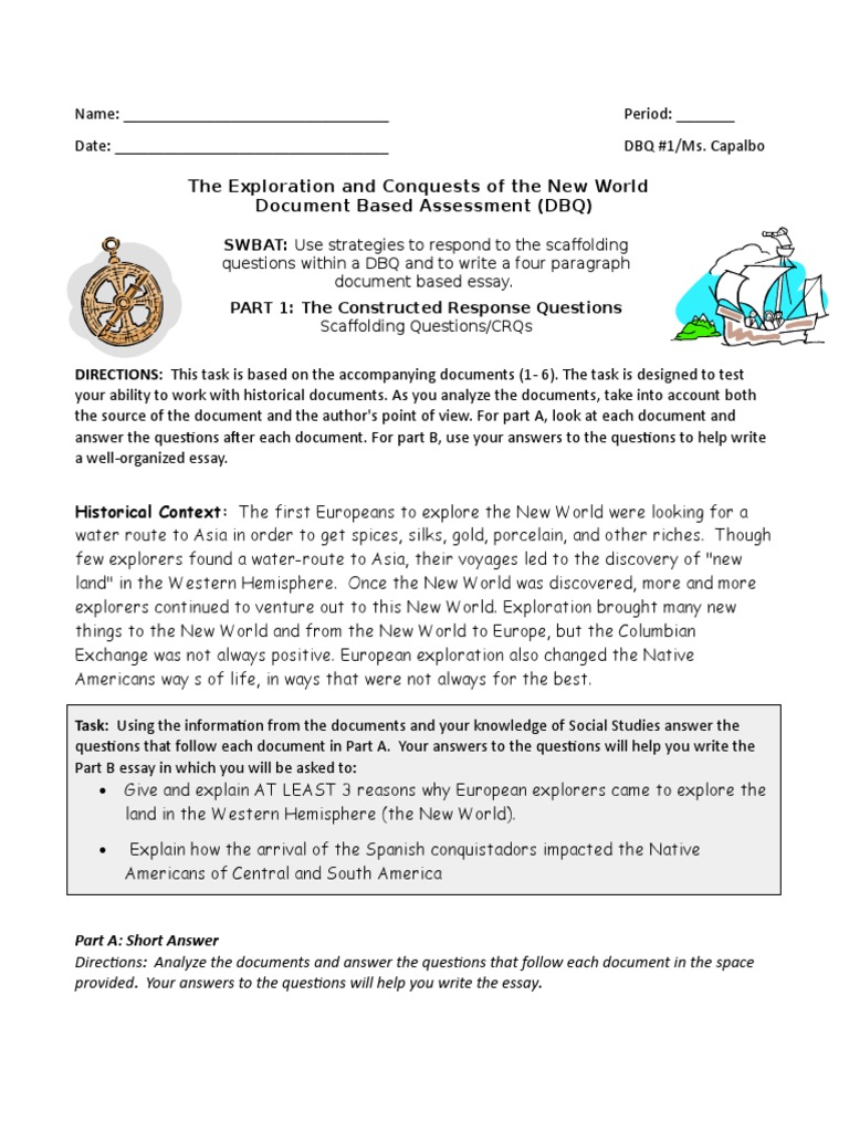 Exploration DBQ | PDF | New World | Conquistador