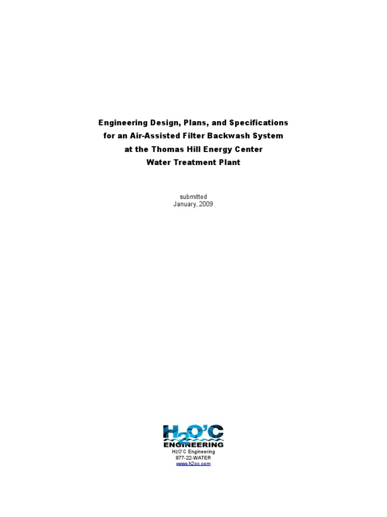 Air Scour Design | PDF | Valve | Chemical Engineering
