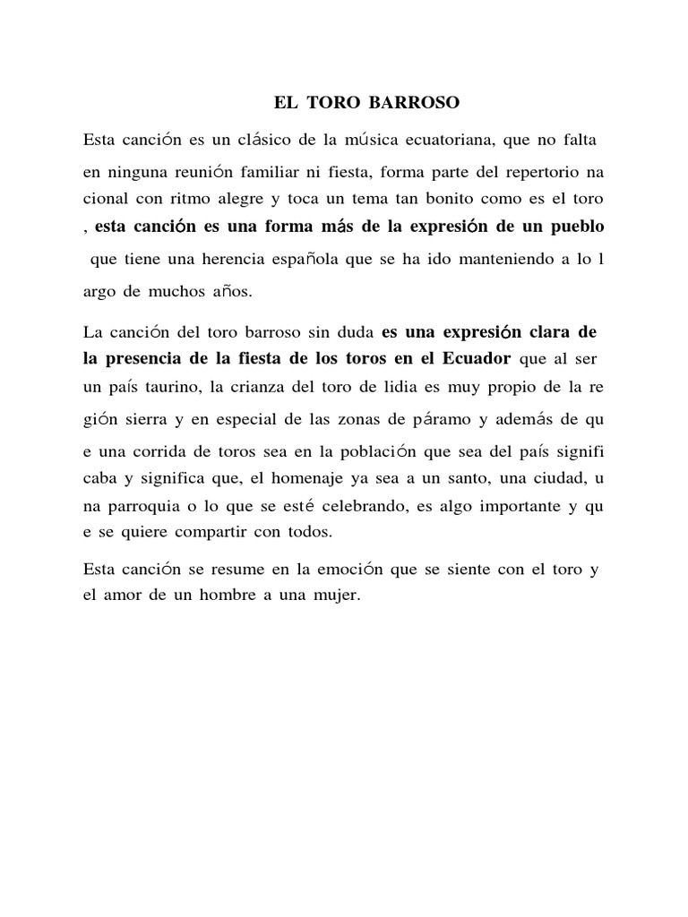 El Toro Barroso | PDF | Toreo