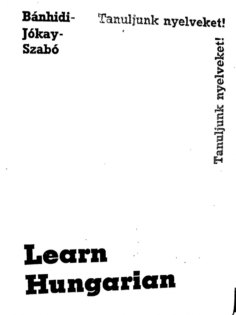 01 Learn Hungarian PDF | PDF