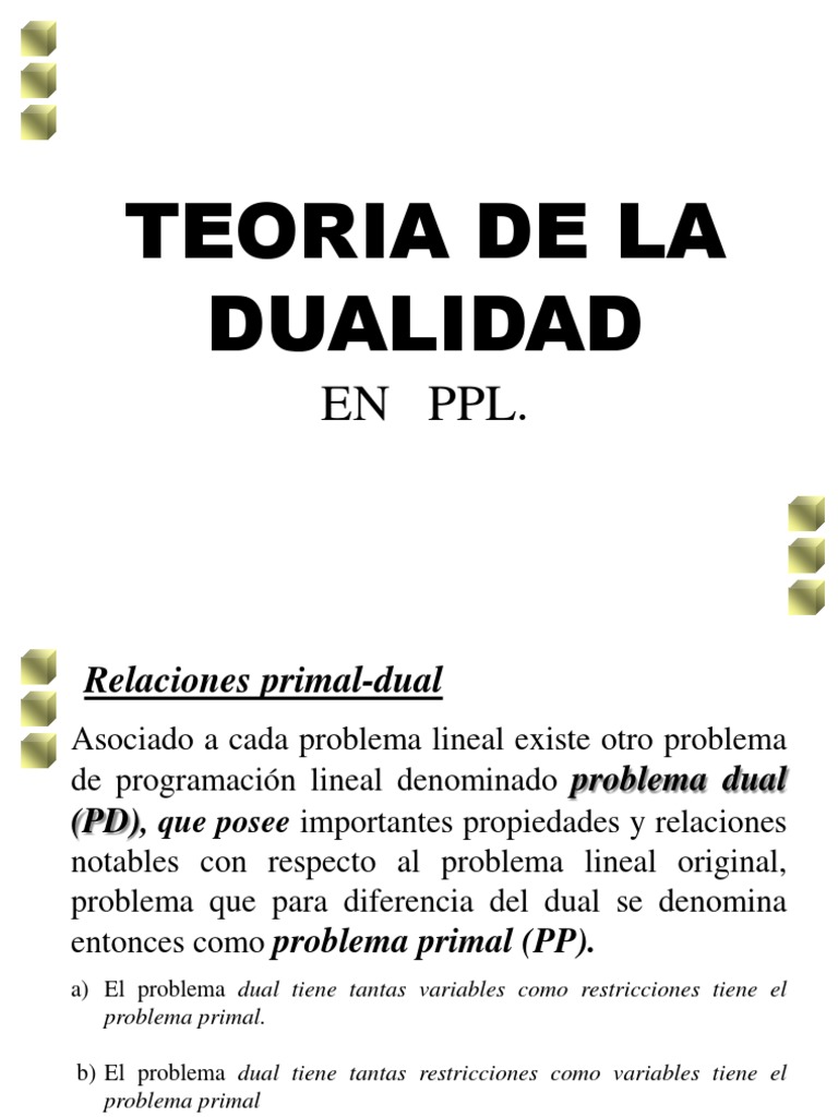 10 Dualidad | PDF | Función (Matemáticas) | Relaciones matematicas