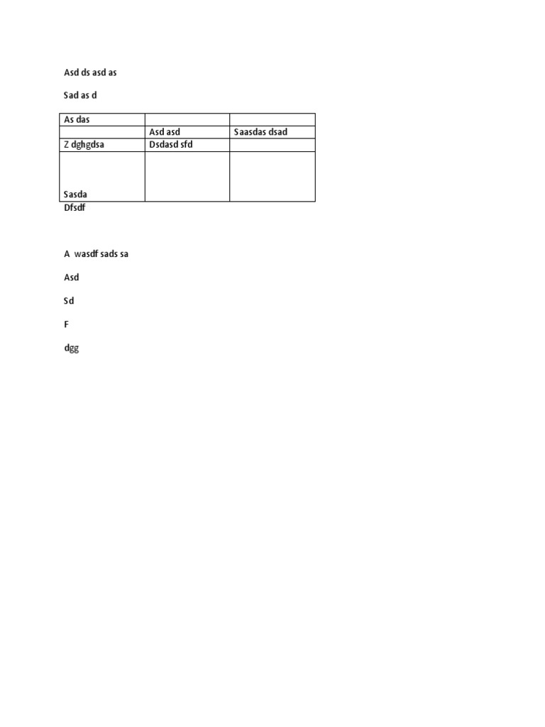 Sadfg THGFDG R Afsdaddsf | PDF