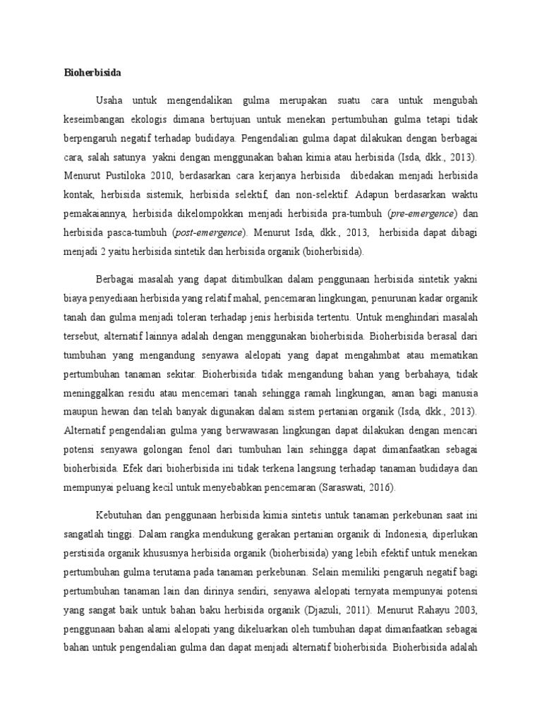 Bioherbisida | PDF | Kesehatan Holistik