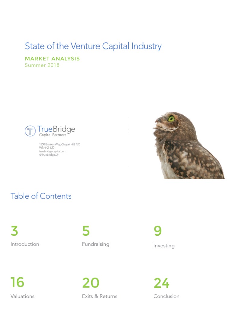 TrueBridge Capital Partners State of The Venture Capital Industry 2018 ...