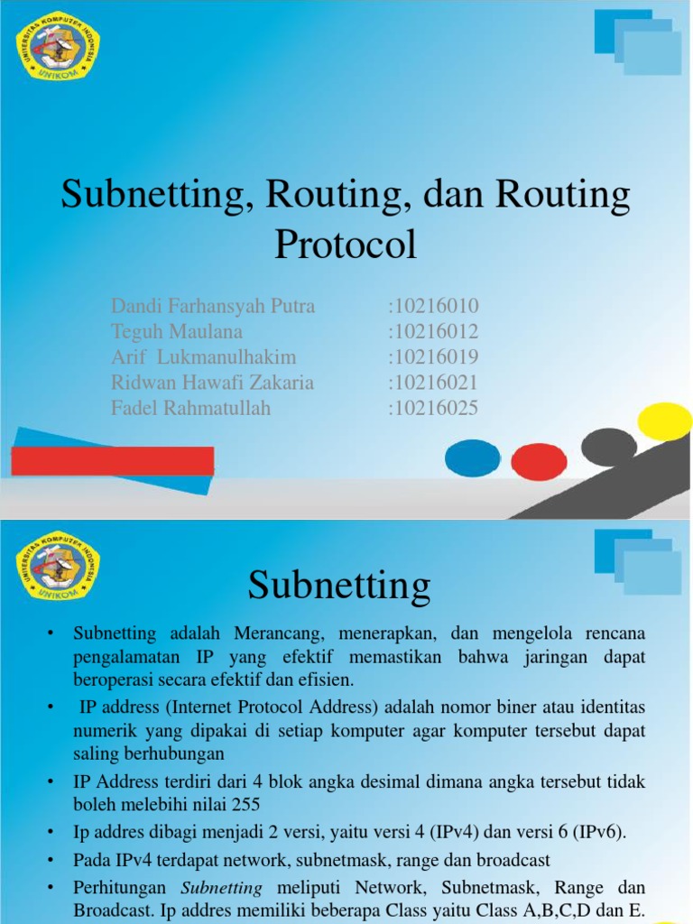 Subnetting, Routing Dan Routing Protocol | PDF