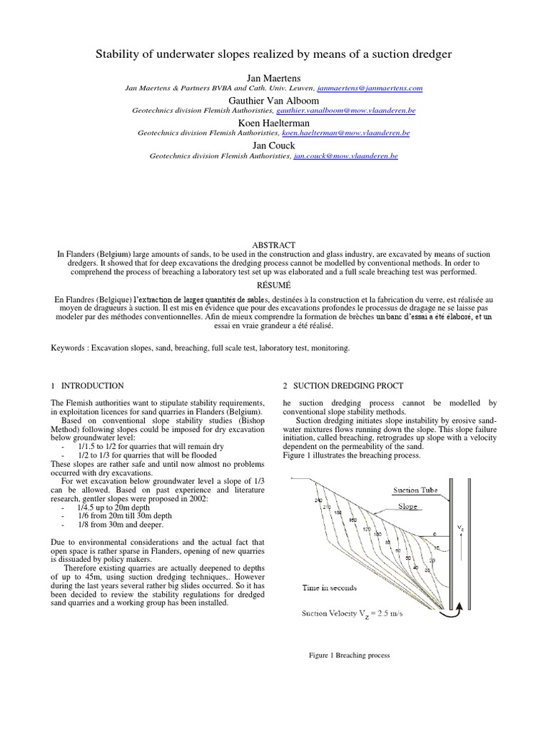 Natural Dredging SLope | Download Free PDF | Dredging | Erosion