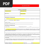 Employee Relatives Declaration Form | PDF