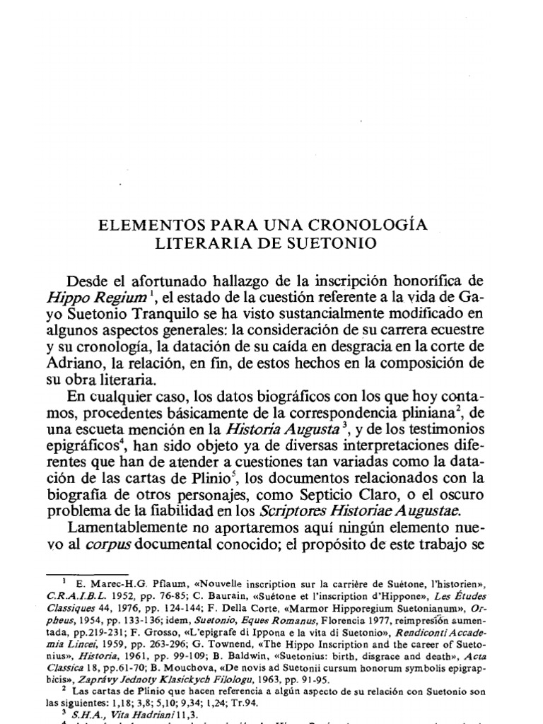 Suetonio | PDF | Suetonio | Los antiguos romanos