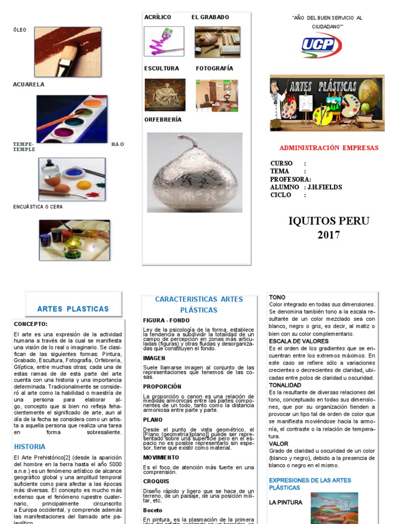 Triptico de Arte Plastico | PDF | Color | Pinturas