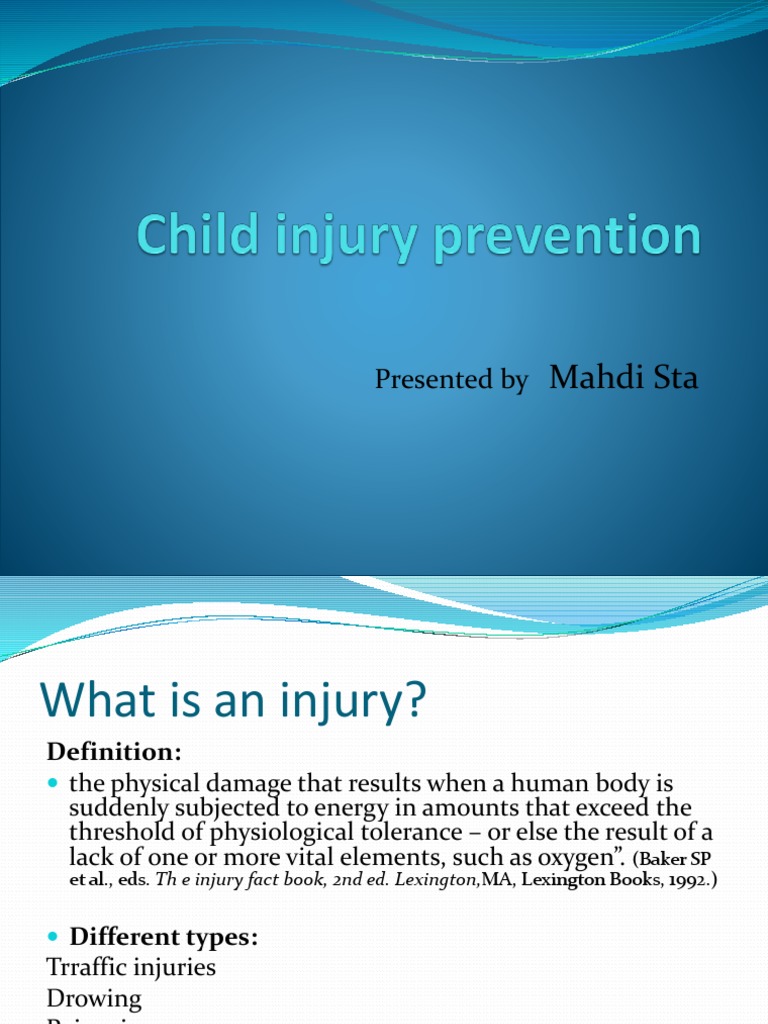 Child Injury | PDF | Preventive Healthcare | Traffic Collision