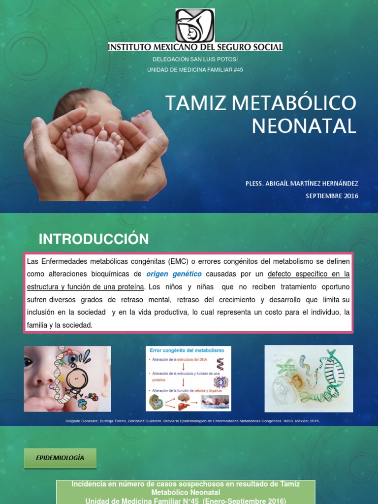 Tamiz Metabólico Neonatal | PDF | Discapacidad intelectual | Infantes