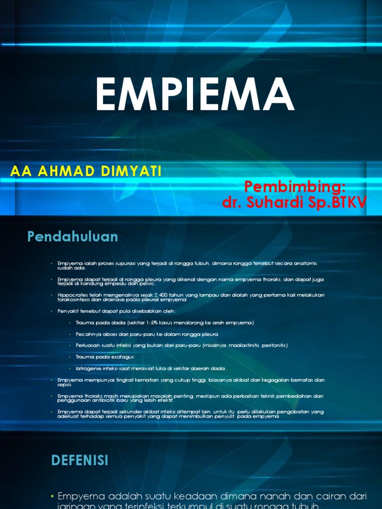 PPT Empiema | PDF