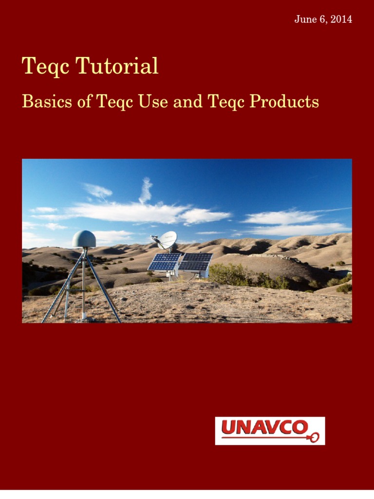 Teqc Tutorial: Basics of Teqc Use and Teqc Products | PDF | Command ...