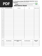 Toolbox Talk Attendance Sheet | PDF