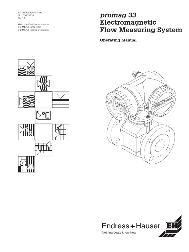 Promag 33: Electromagnetic Flow Measuring System | PDF | Screw | Pump