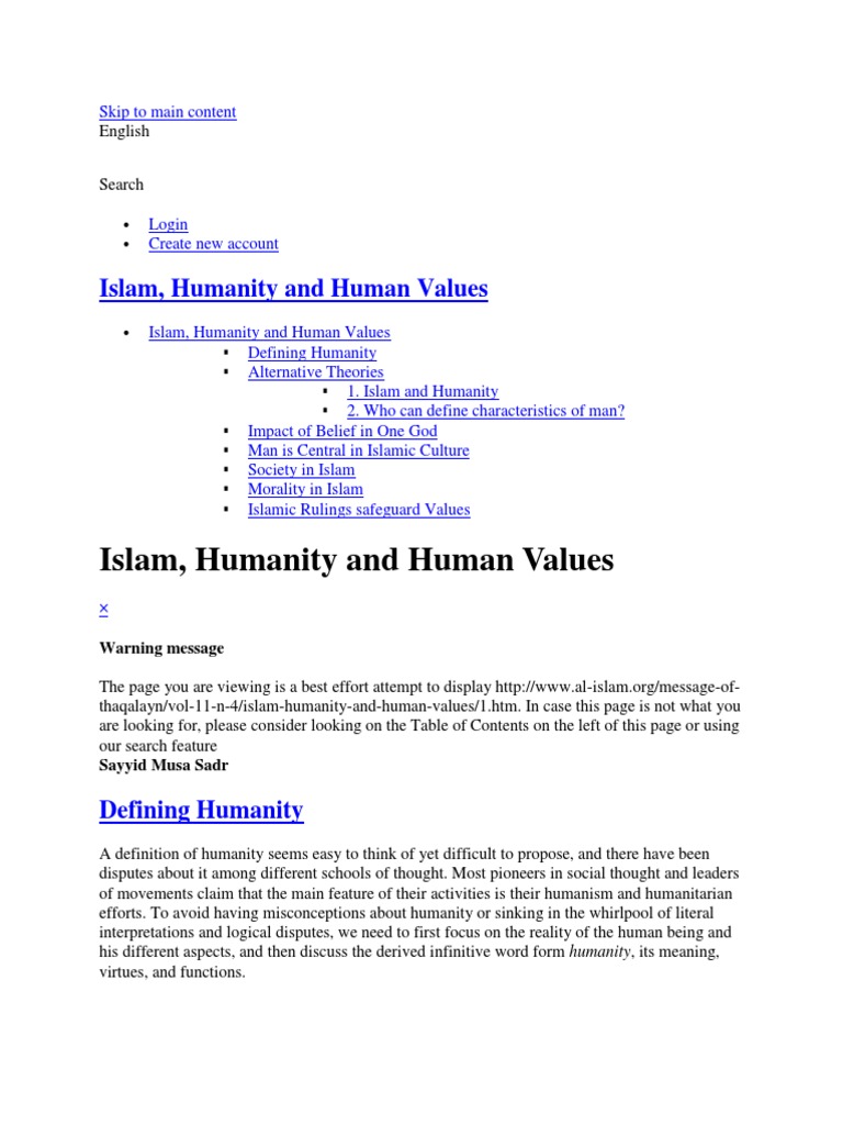 Sayyid Musa Sadr | PDF | Free Will | God