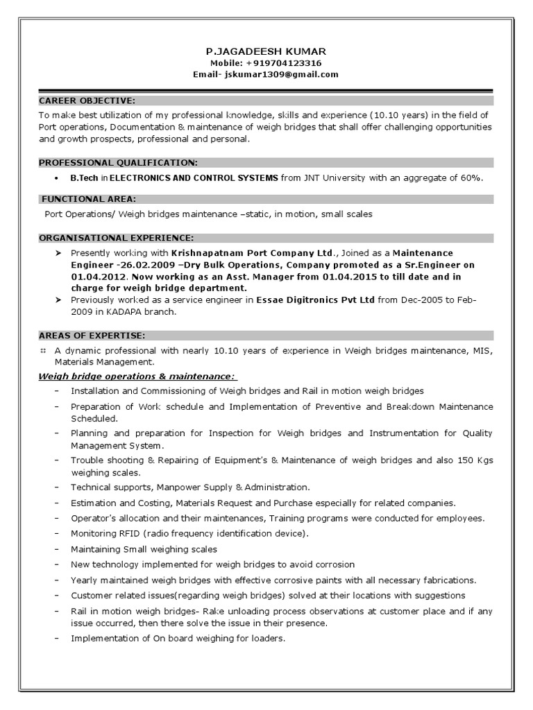 Resume Jag A | PDF | Radio Frequency Identification | Business