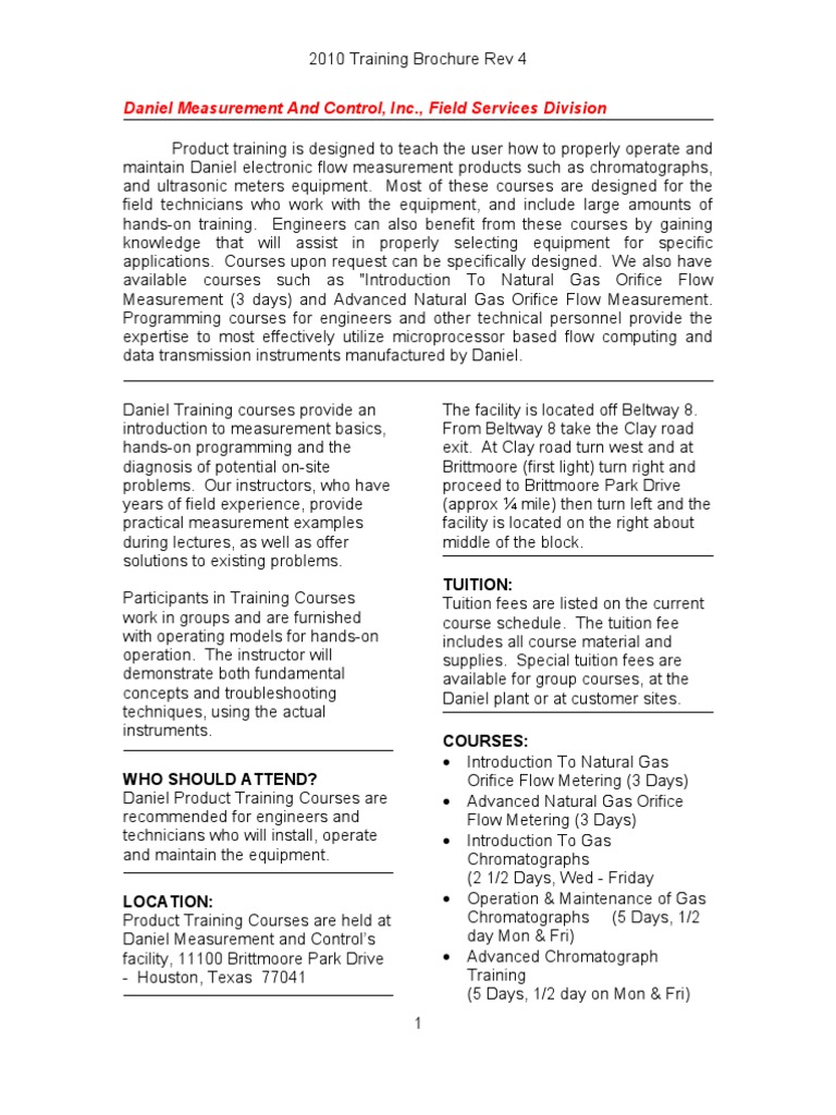 2010 Training Brochure Rev 4 Pdf