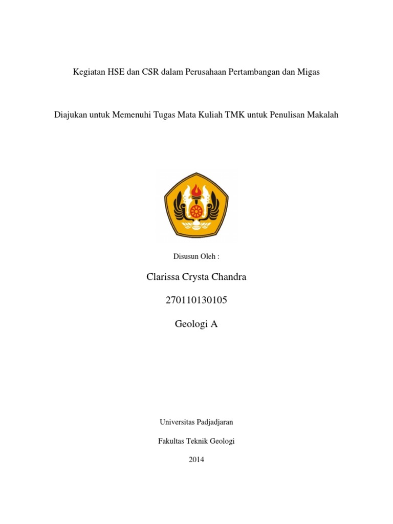 Kegiatan HSE Dan CSR Dalam Perusahaan Pertambangan Dan Migas | PDF