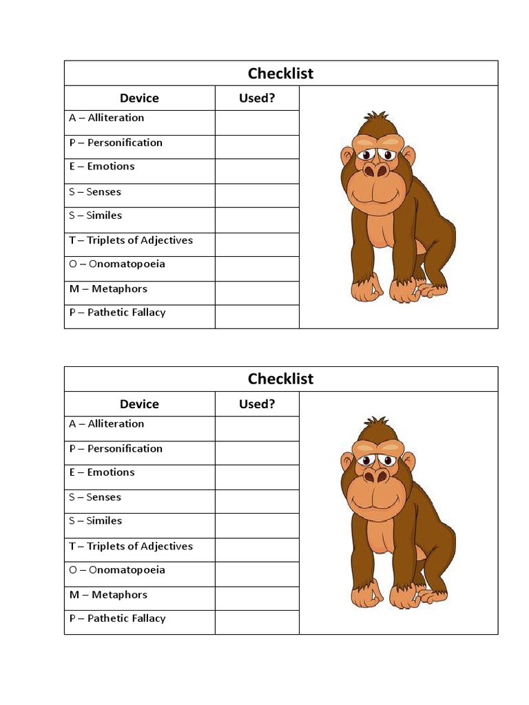 Creative Writing Checklist | PDF