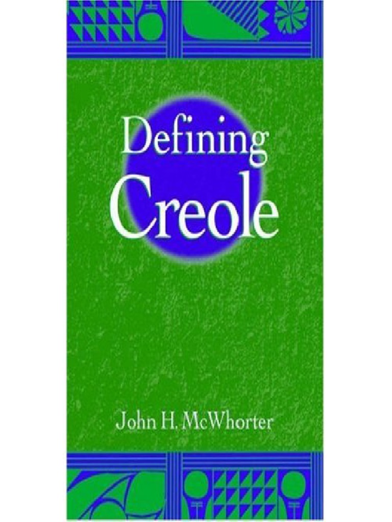 Defining Creole PDF | PDF | Tone (Linguistics) | Morphology (Linguistics)