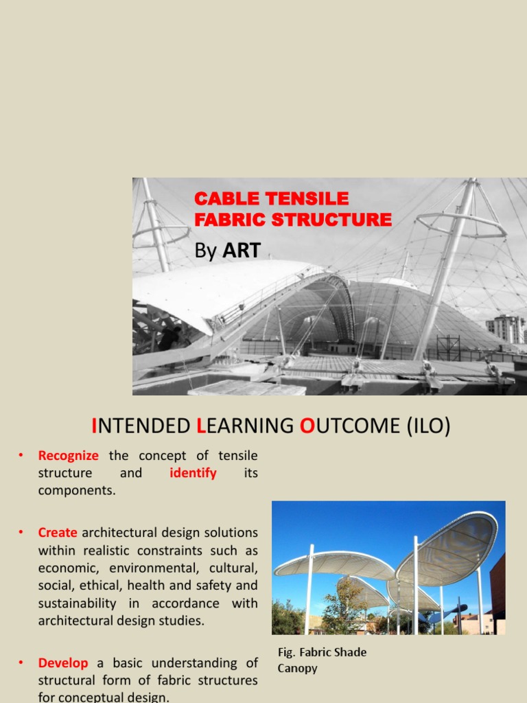 004 Bt5 Cable Tensile Fabric Structure | PDF | Truss | Building Technology