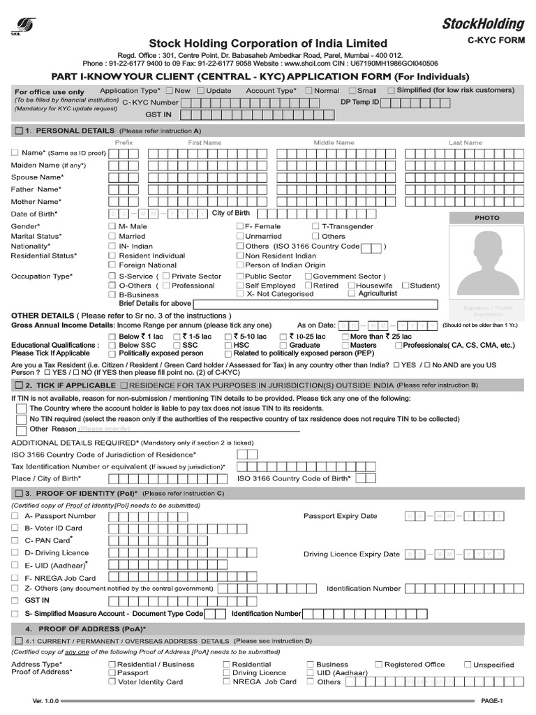 NSDL | PDF | Identity Document | Government