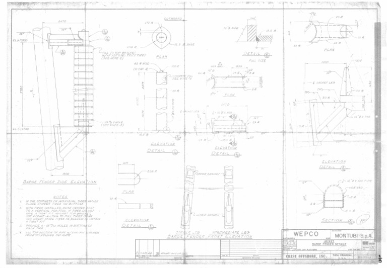 Barge Bumper Drawing | PDF