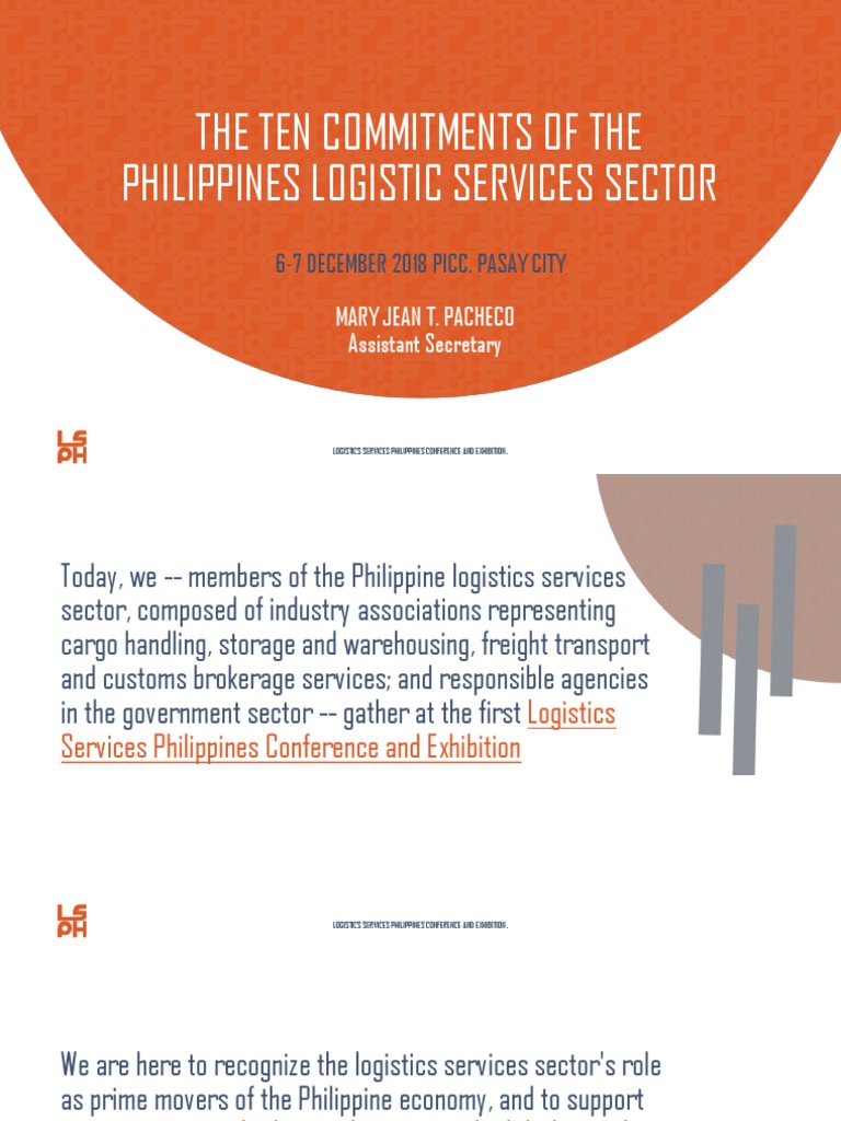 Ten Commitments for Philippine Logistics | PDF | Logistics | Supply Chain