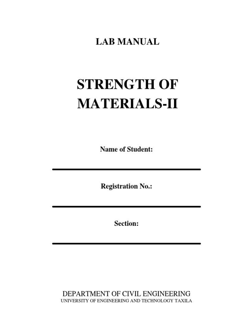SOM-II Manual PDF | PDF | Bending | Beam (Structure)