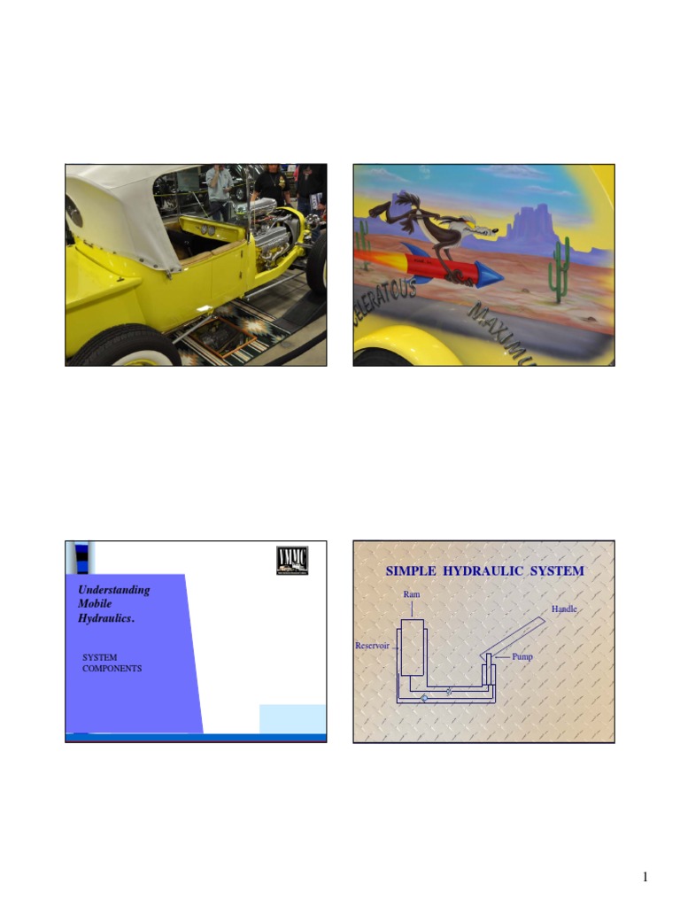 Understanding Mobile Hydraulics.: Simple Hydraulic System | PDF | Pump ...