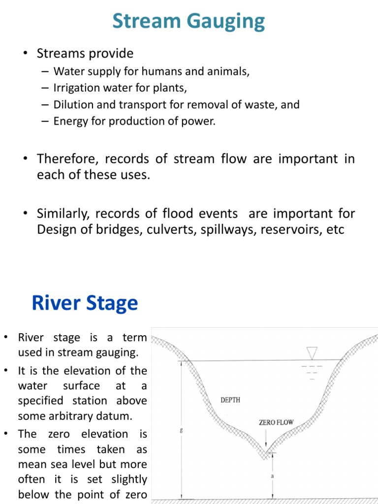 Stream Gauging Hydrology | PDF | Hydrology | Discharge (Hydrology)