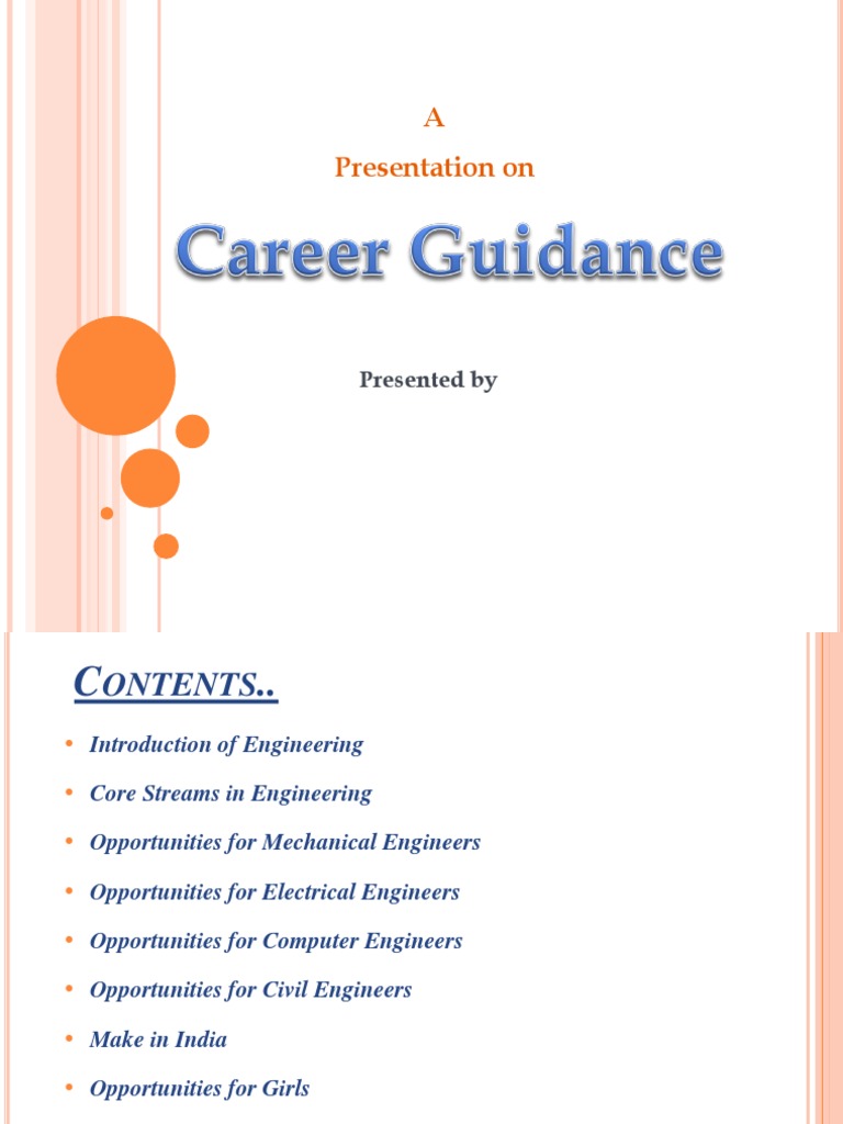Career Guidance | PDF | Engineering | Engineer