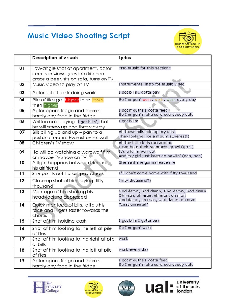 Shooting Script | PDF | Leisure