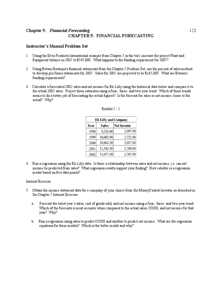 Chapter 05 IM Prob Solutions | PDF | Forecasting | Regression Analysis