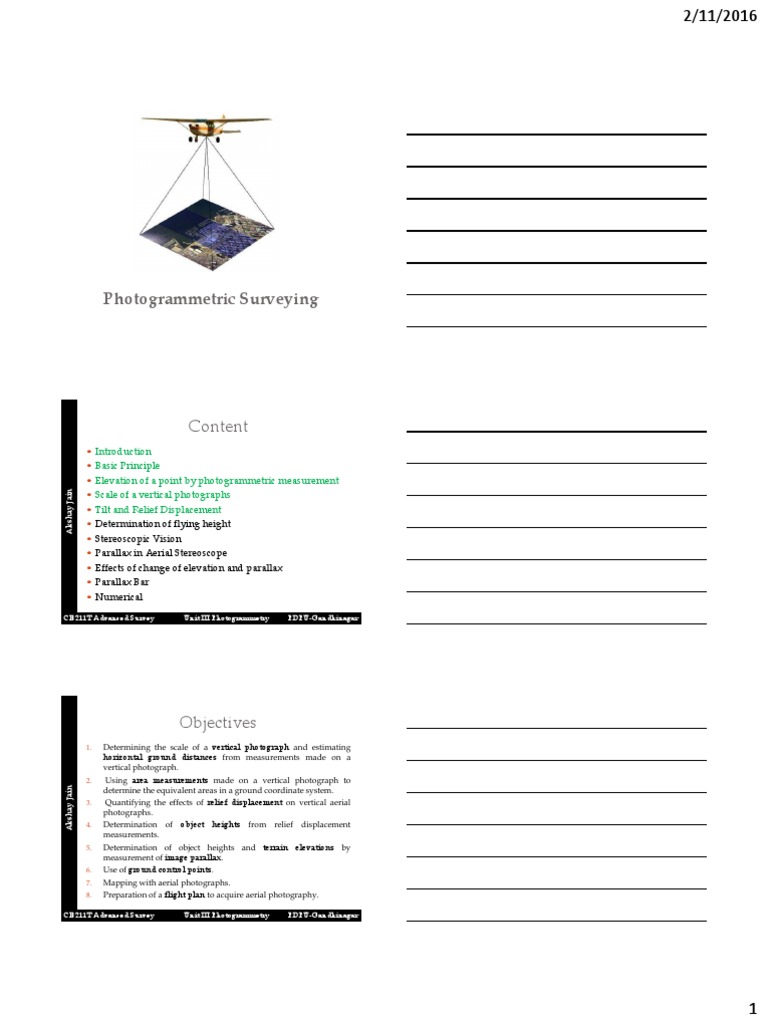 Introduction To Photogrammetry | PDF | Aerial Photography | Stereoscopy