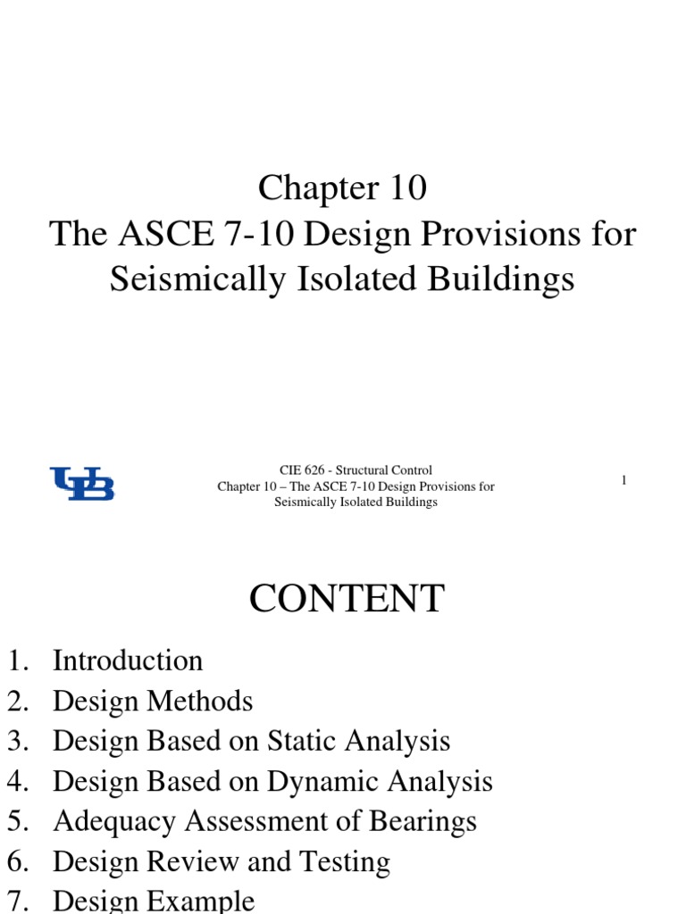 ASCE7-10 Provision For Seismic Isolation | PDF | Earthquakes | Force