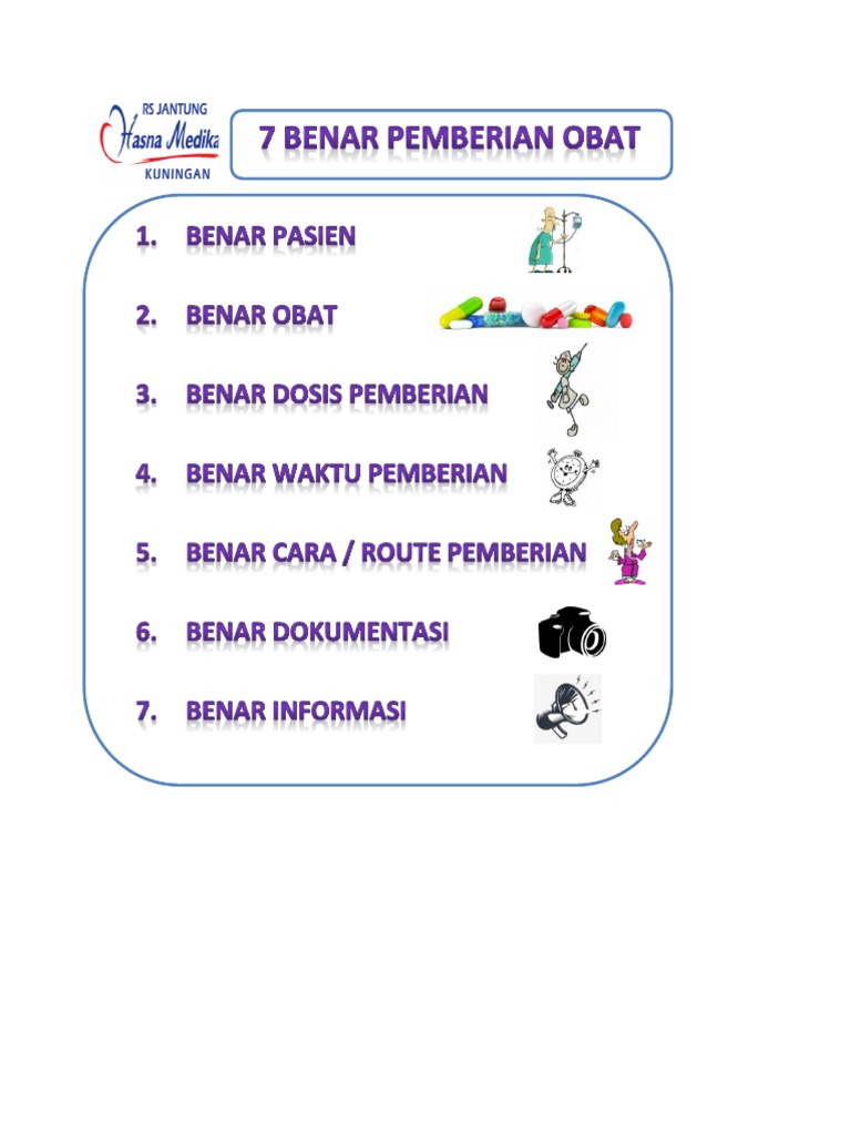 7 Benar Pemberian Obat | PDF
