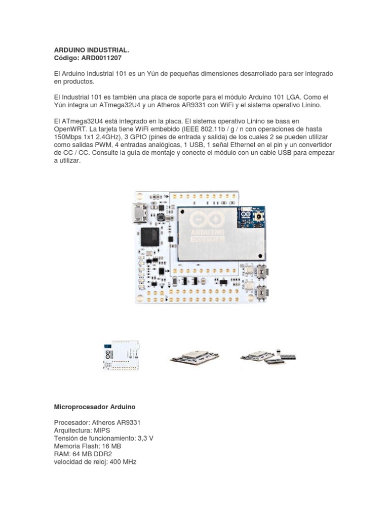 Arduino Industrial PDF | PDF | Arduino | USB