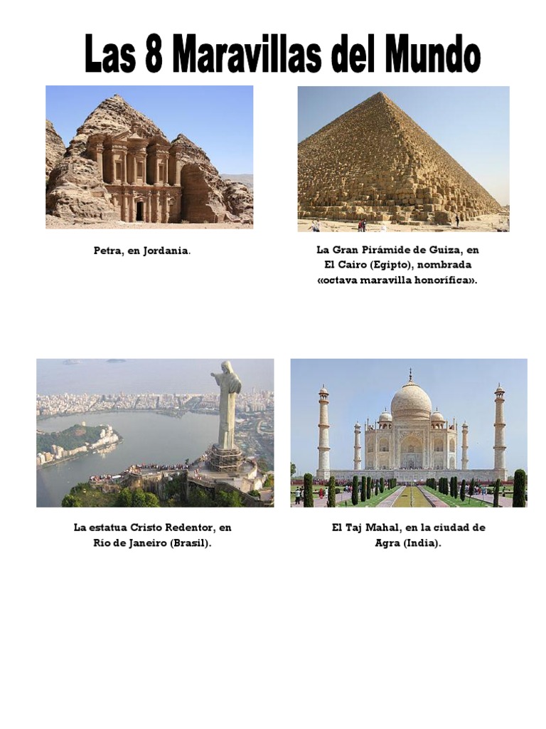 Las 8 maravillas del mundo | PDF