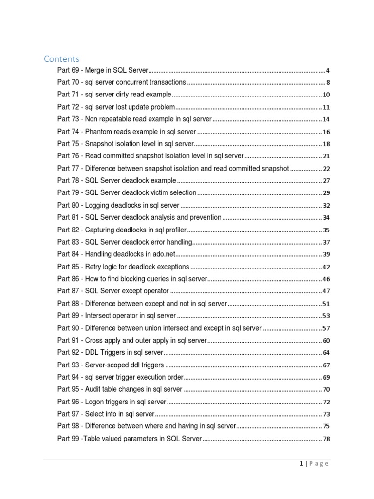 Kud Venkat SQL Server Notes | PDF | Database Transaction | Microsoft ... Kud Venkat SQL Server Notes | PDF | Database Transaction | Microsoft ...
