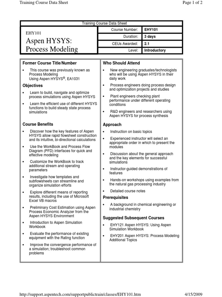 Process Modeling Using Aspen HYSYS PDF | PDF | Simulation | Natural Gas ...