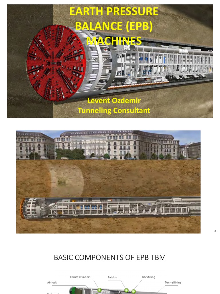Earth Pressure Balance (Epb) Machines: Levent Ozdemir Tunneling ...
