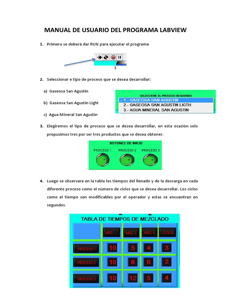 Manual de Labview | Descargar gratis PDF | Tanques | Bomba