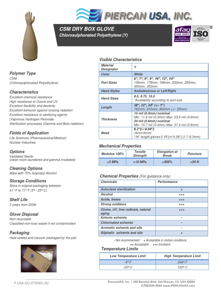 CSM Technical Spec | PDF | Sterilization (Microbiology) | Chemistry