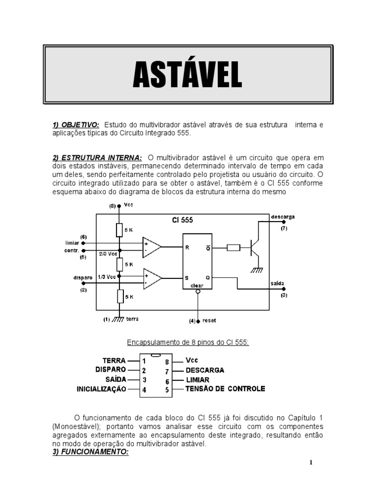 555 Astavel | PDF | Rede elétrica | Capacitor