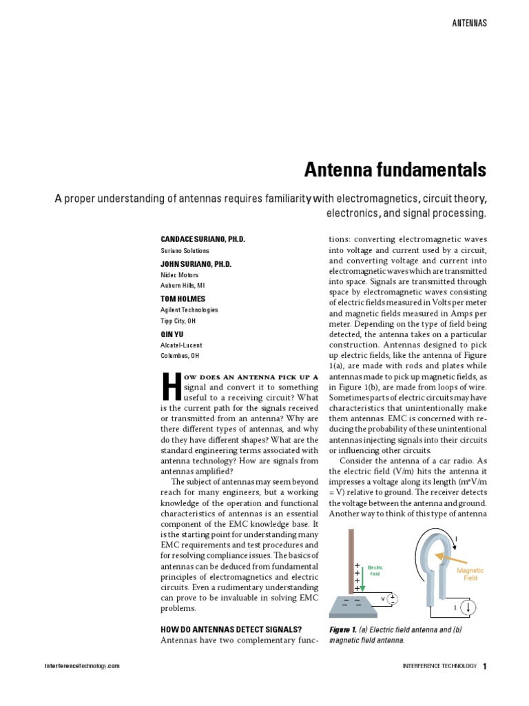Antenna Fundamentals | PDF | Antenna (Radio) | Electromagnetic ...