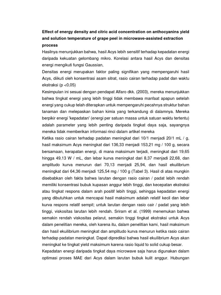 Kerapatan Energi | PDF