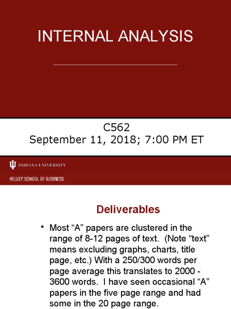 Internal Analysis | PDF | Business