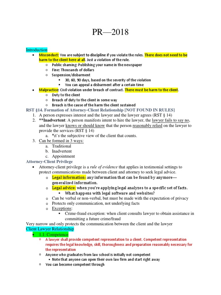 Amazing PR Outline | PDF | Confidentiality | Attorney–Client Privilege